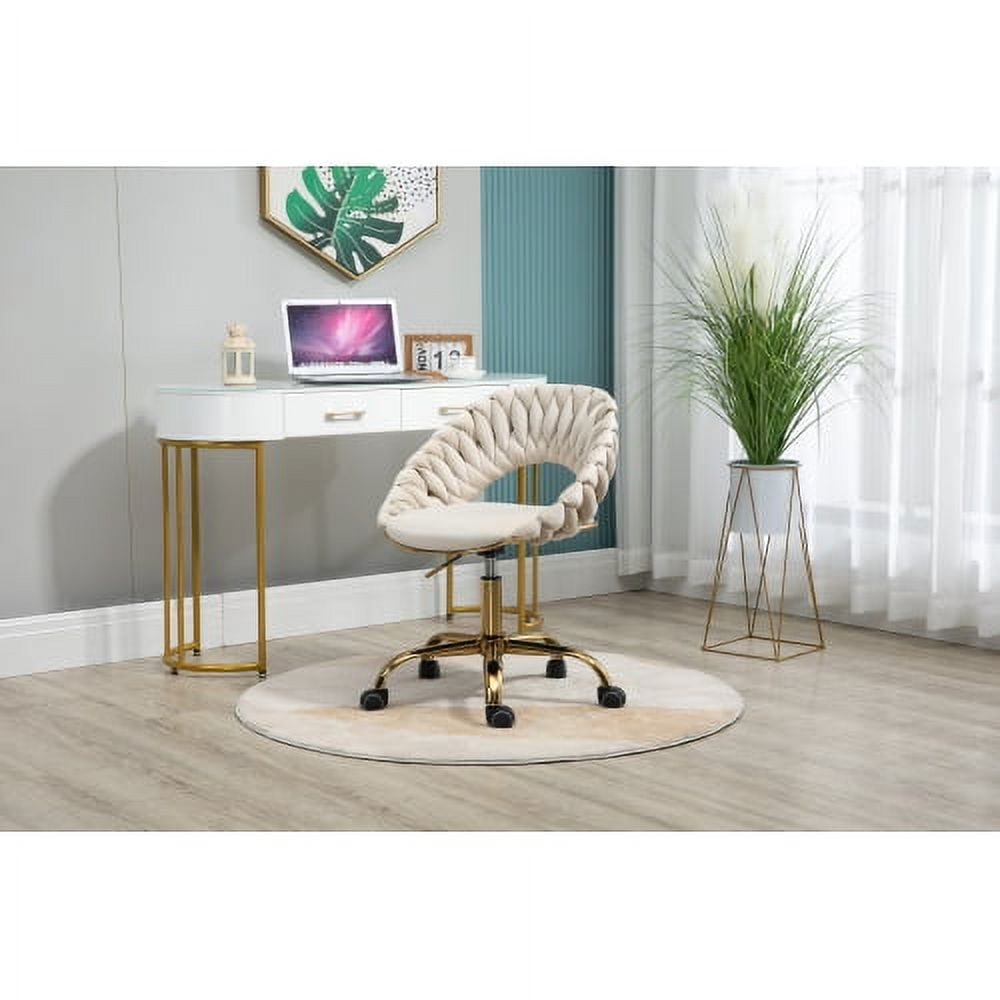HLONK Computer Chair Office Chair Adjustable Swivel Chair Fabric Seat ...