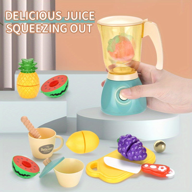 HLONK ”Juicer Toy Set - 17 Pieces - Interactive Toys Imitation Juicer ...