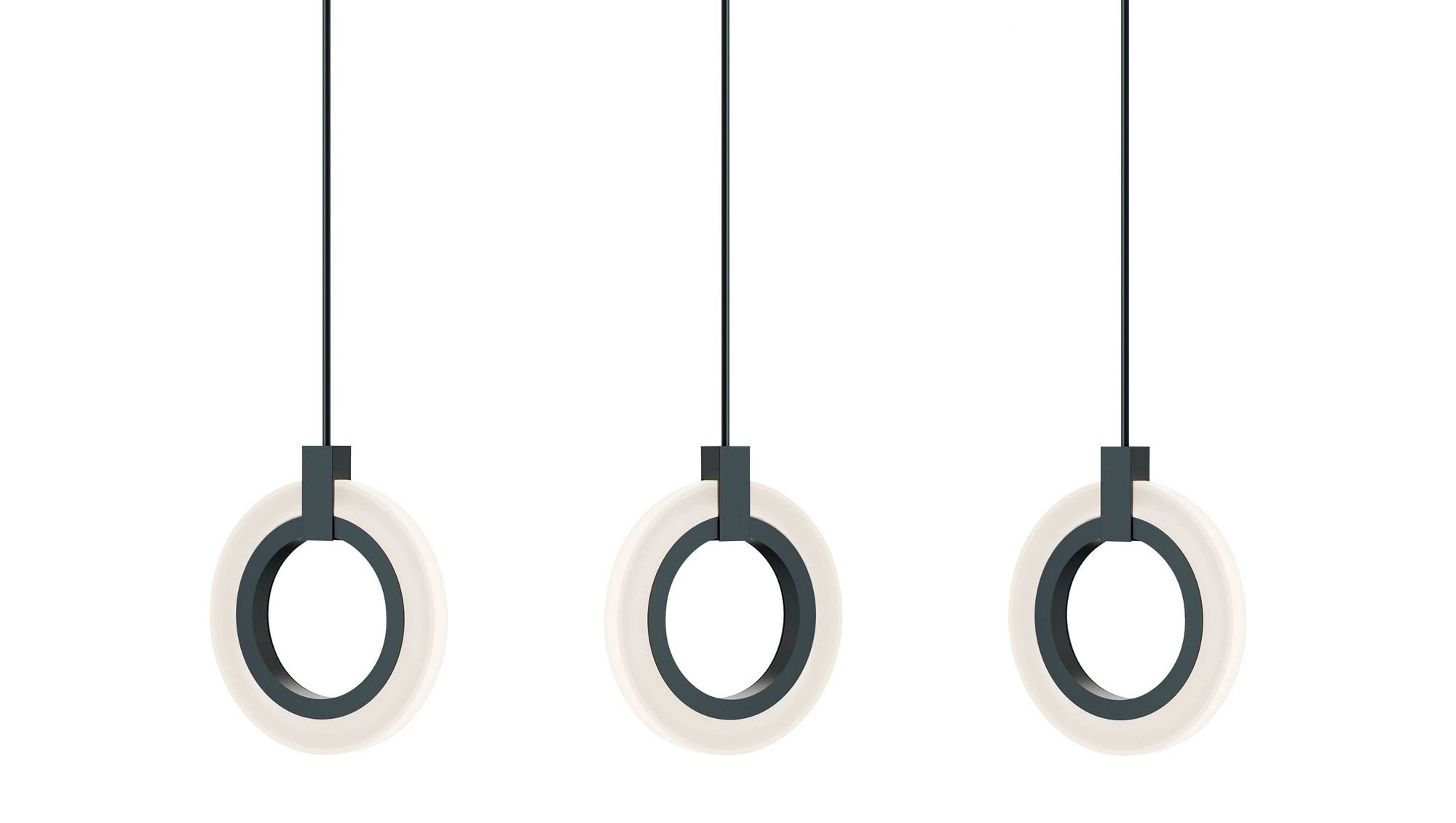 HLOP08LAJUDBKLNR3-AFX-Halo - 18W 3 LED Pendant-9 Inch Tall and 36 Inch ...