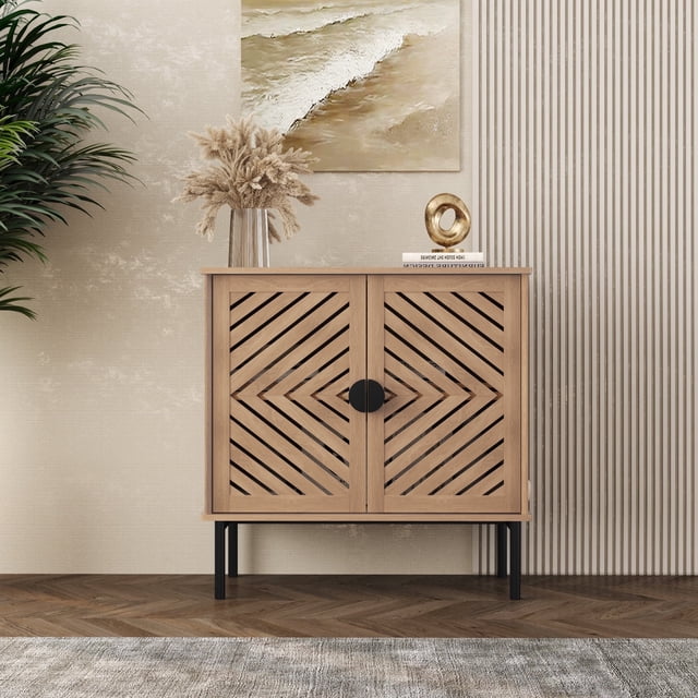 HLR 31.5" Modern 2-Door Sideboard Buffet Cabinet with Storage and ...