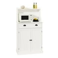 HLR 54 inches Microwave Cabinet with Storage and Drawers, Microwave ...