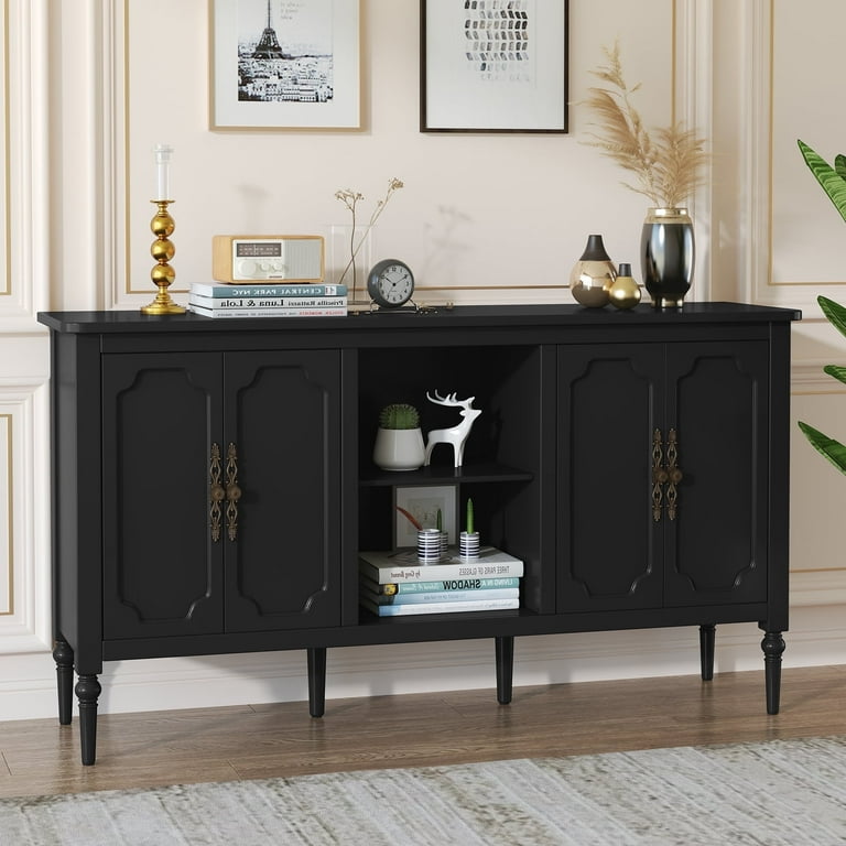 solid black sideboard