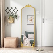 Gold Frame Art Deco Arch Floor Mirror 30"x70" My Texas House - Walmart.com