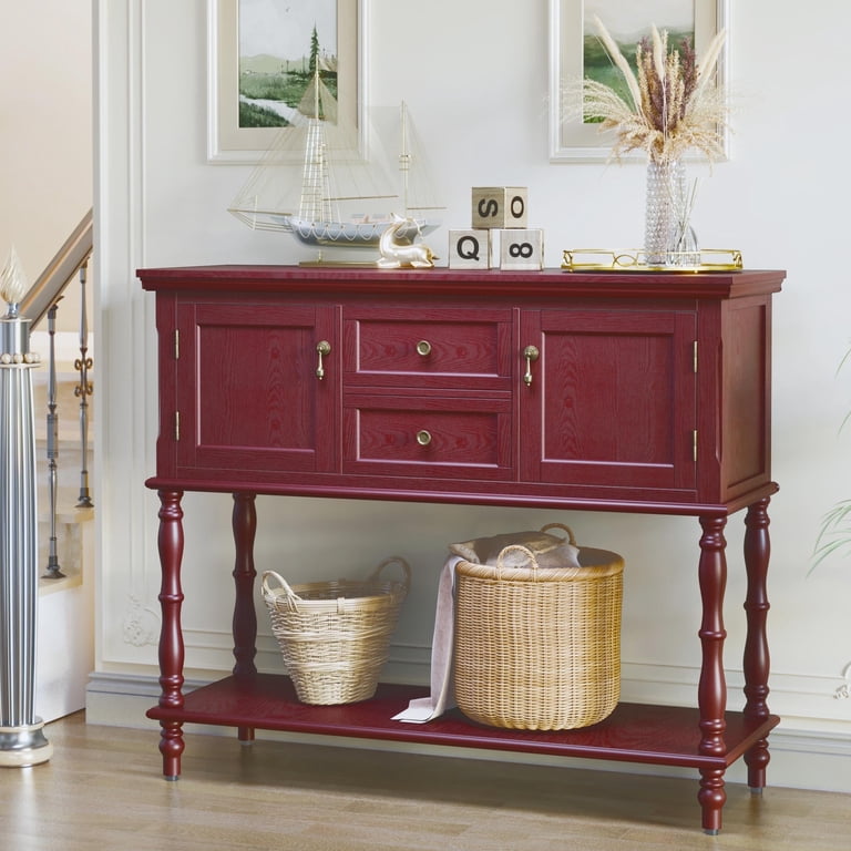Red Farmhouse Table