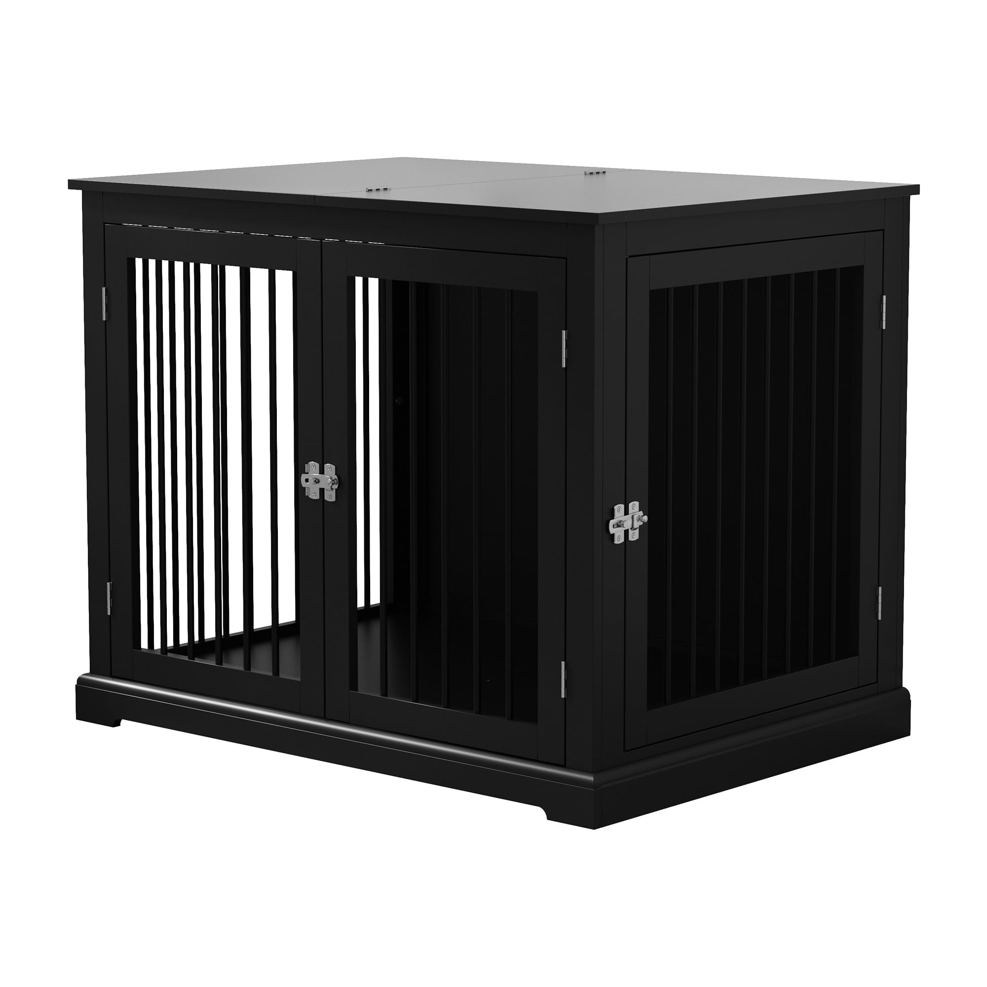 HLR 39 Inch Wooden Heavy Duty Dog Crate for Indoor and Outdoor ...