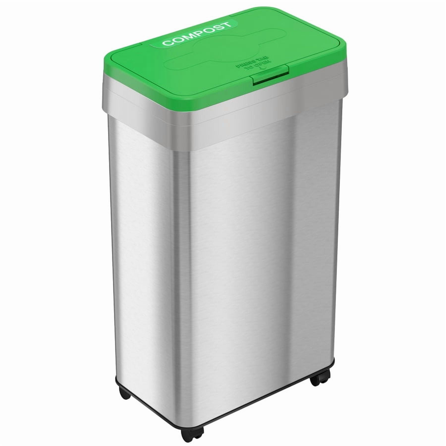HLS Commercial HLMHLS21UOTMCOP Open Top Compost Bin Receptacle with ...