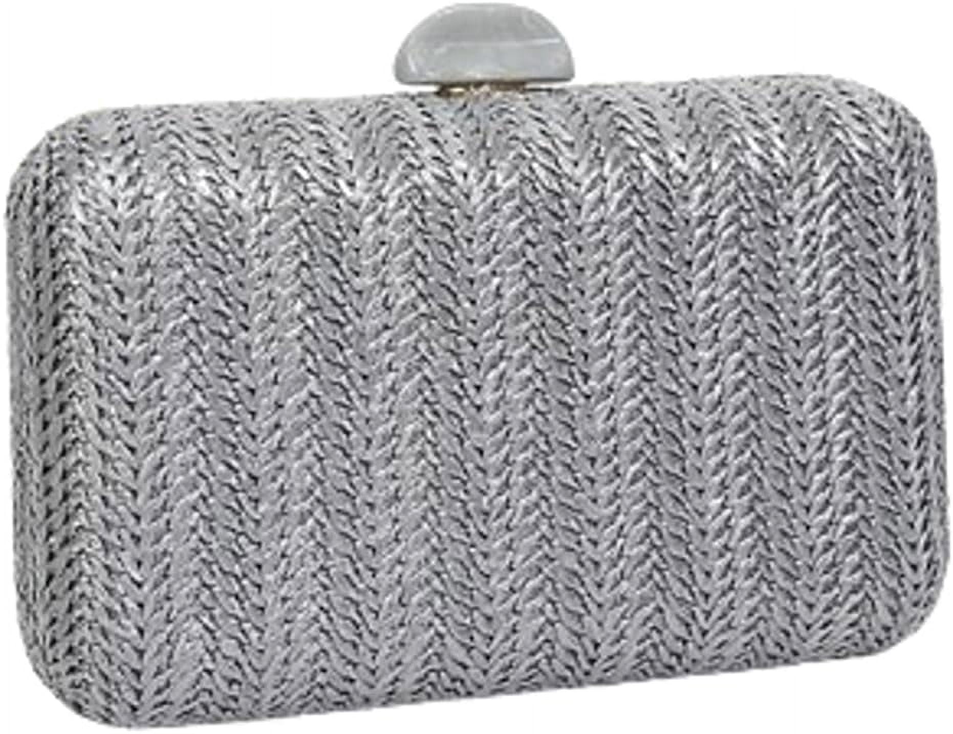 HLSOHJP Straw Clutch Purse Woven Envelope Evening Bag Women Underarm ...