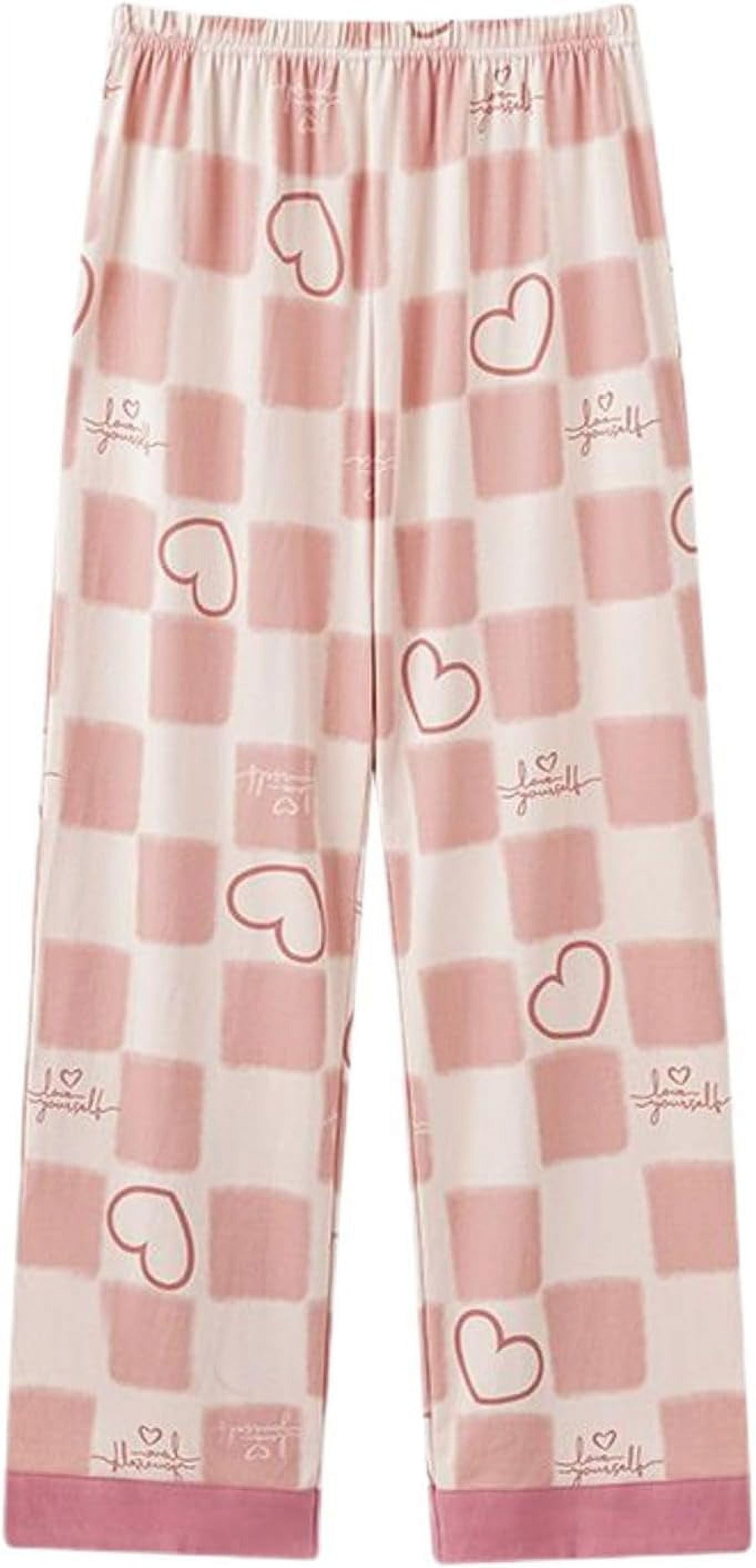 HLSOHJP Women's Cute Pajama Pant Pj Bottoms Summer Printed Sleepwear ...