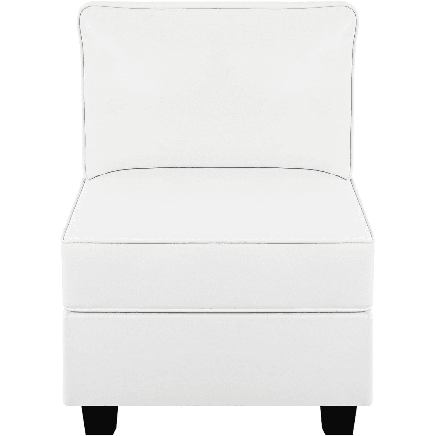 Sarah Modular Sofa Middle Module with Storage Accent Armless Chair for ...