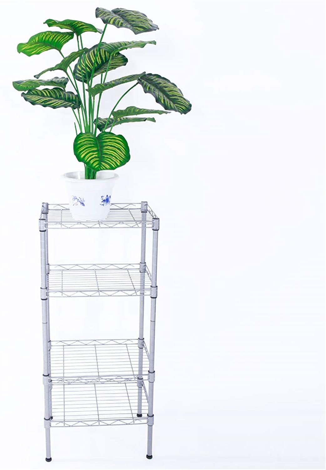 HLTIFJU Wire Storage Shelving 3-Tier Utility Shelving Unit Steel Organizer Wire Rack for ...