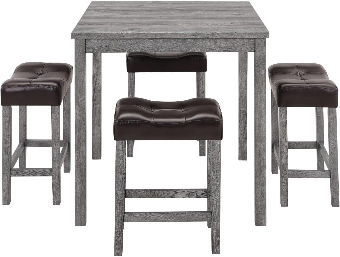 HLTJDUN Kitchen Dining Room Table Sets for 3 Bar Table Set with Power ...