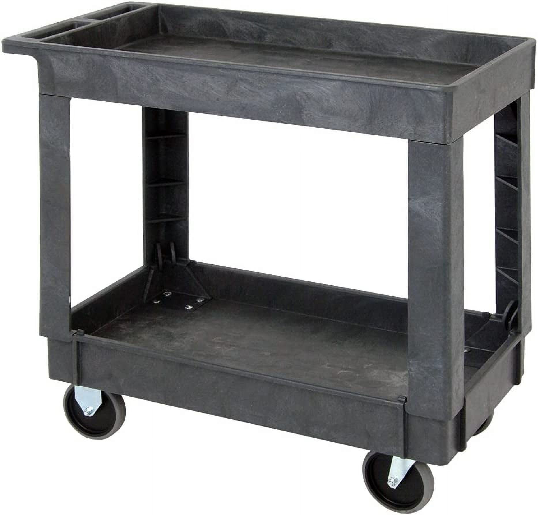 HLTJDUS PFTC4026-33-2 Polymer Mobile Utility Cart | Heavy-Duty Two ...