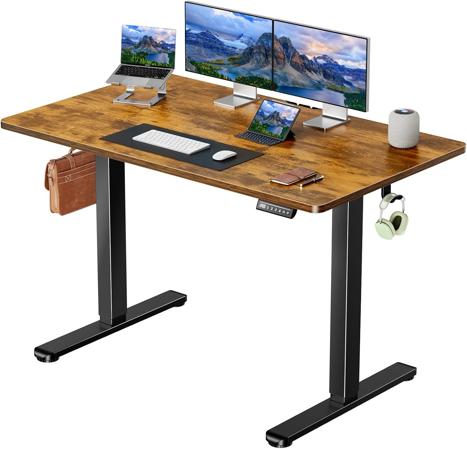 HLTJSUJ Electric Standing with One-Whole Piece Desktop 48"x30" Height ...