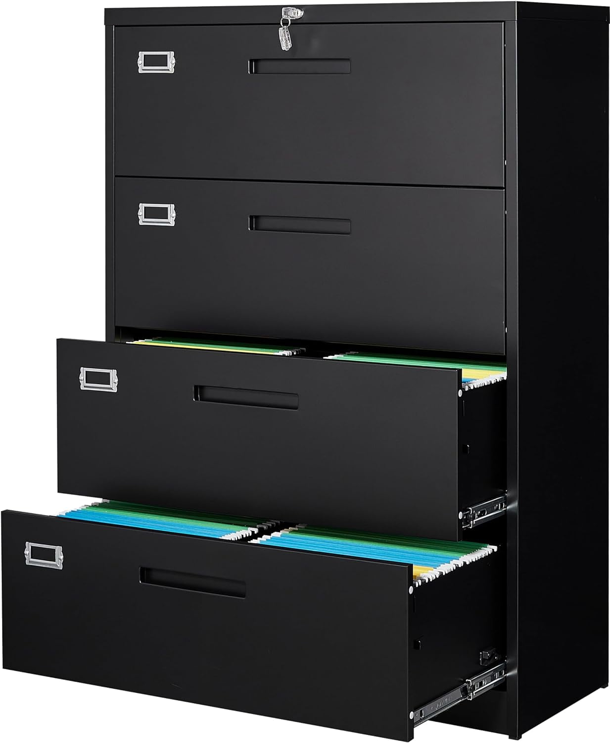 HLTJSUJ Lateral File Cabinet with 5 Drawers - Metal Steel Filling ...