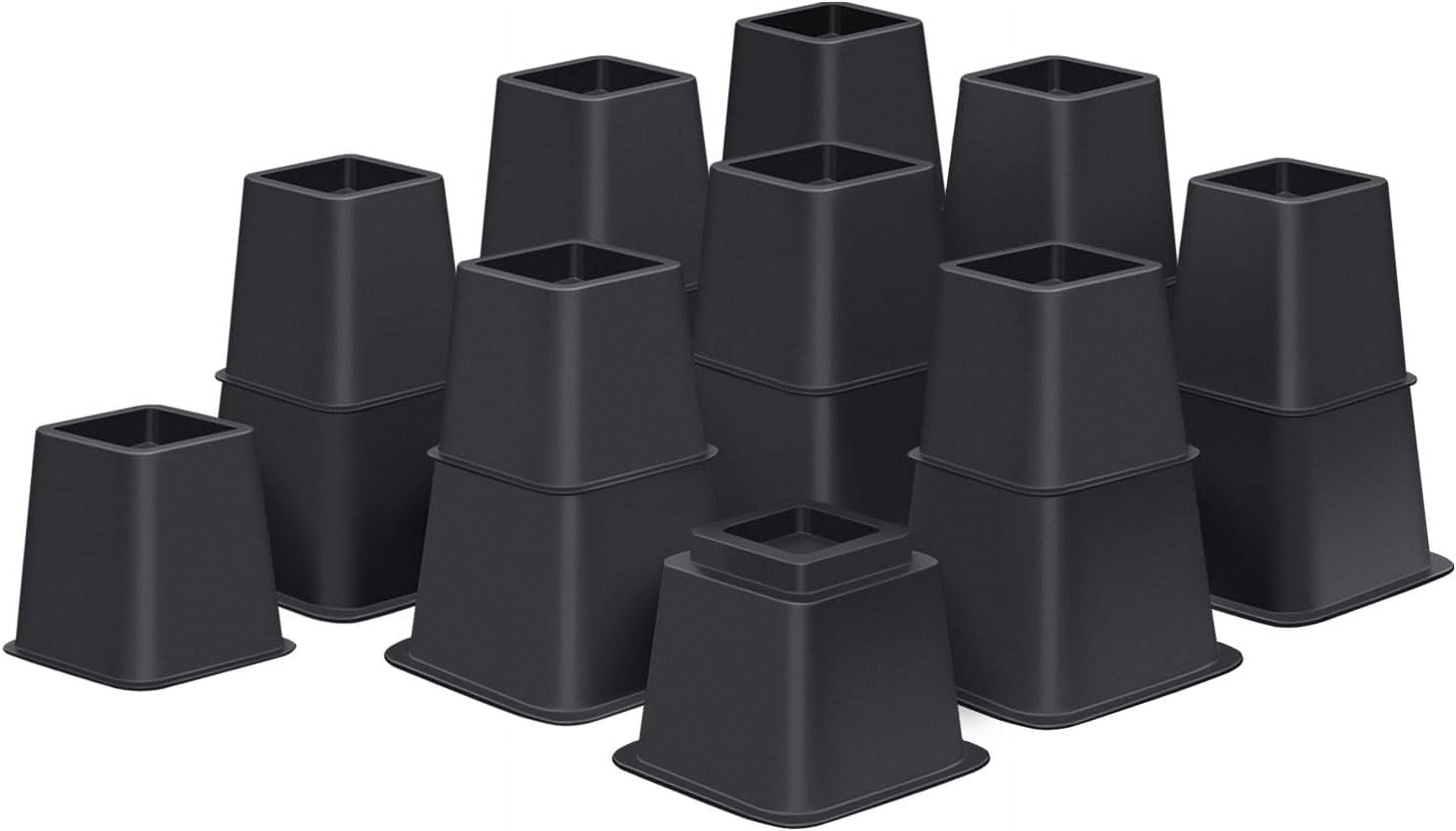 HLTUDJ ANNKUT Bed Risers 8 inch Heavy Duty Elevation in Heights 3 5 8 ...