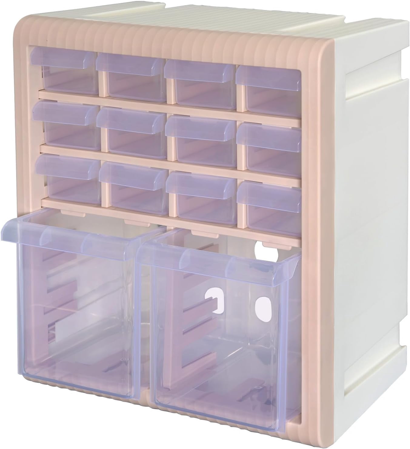 HLTUDJ Plastic Drawer Storage Cabinet with 18 Drawers Light Green ...
