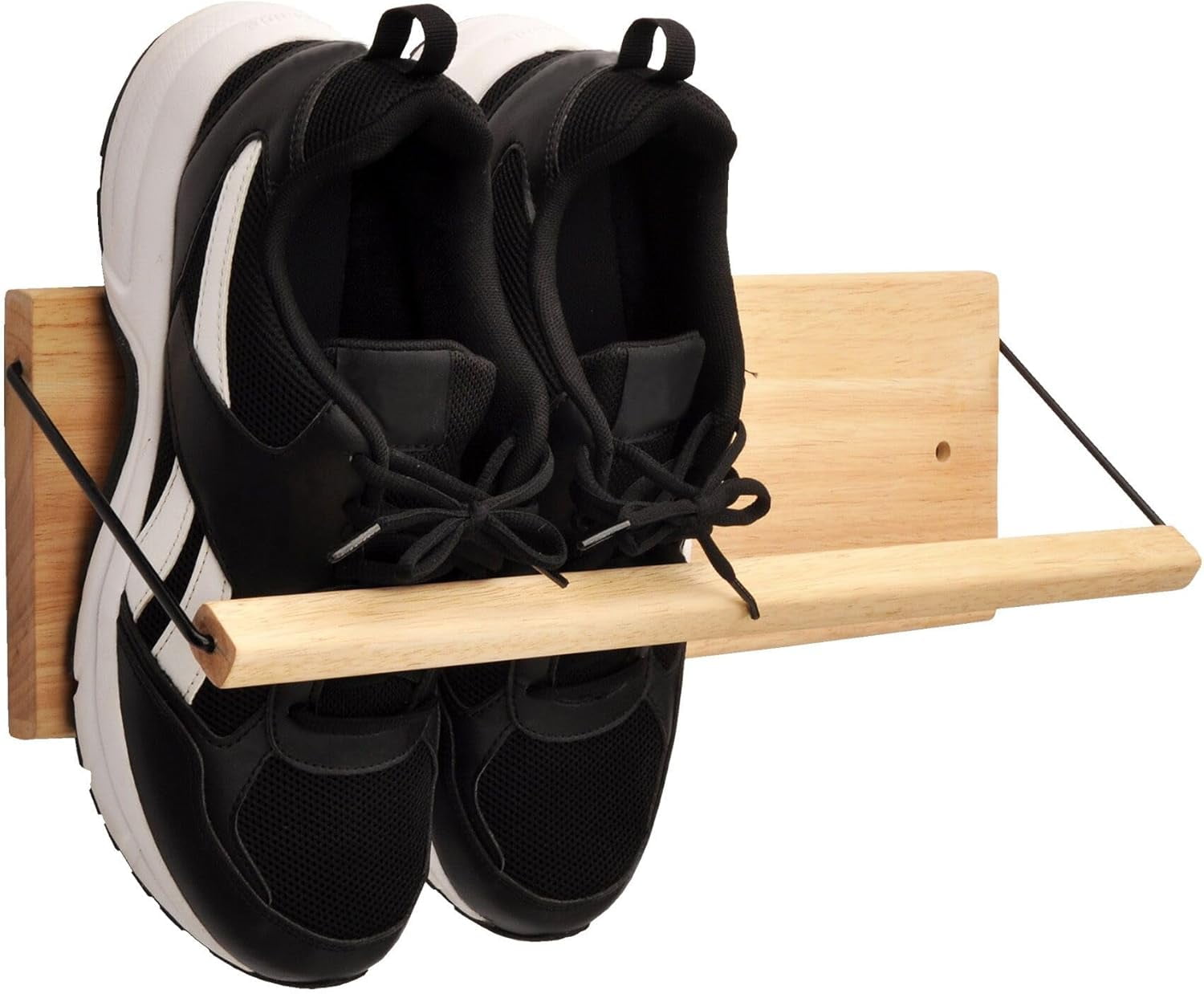 HLTUDJ Shoe Rack with Dowel Wall Hanging Shoe Storage Organize for ...