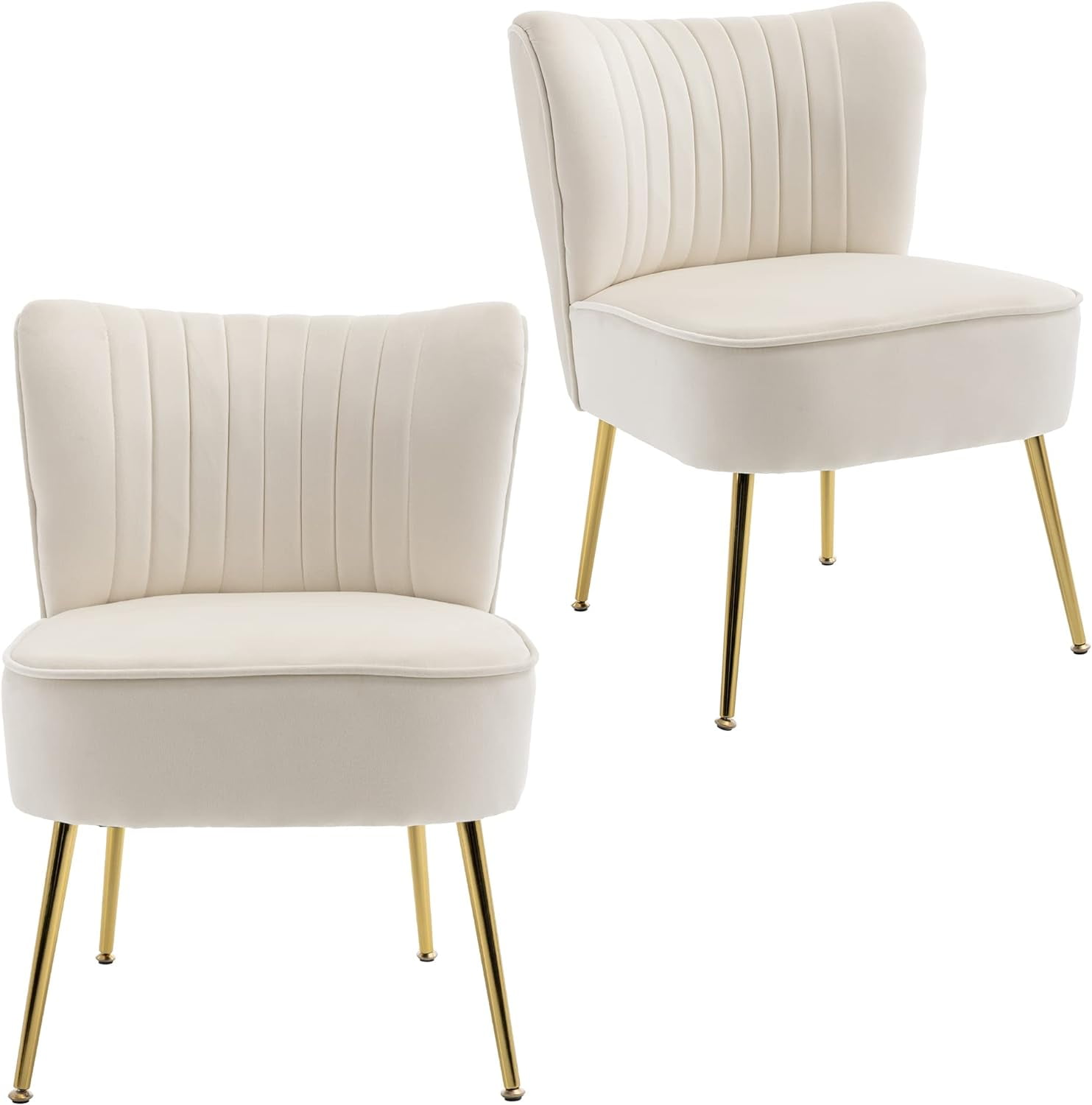 snbywihxnm Velvet Upholstered Accent Chair Mid Century Living Room ...