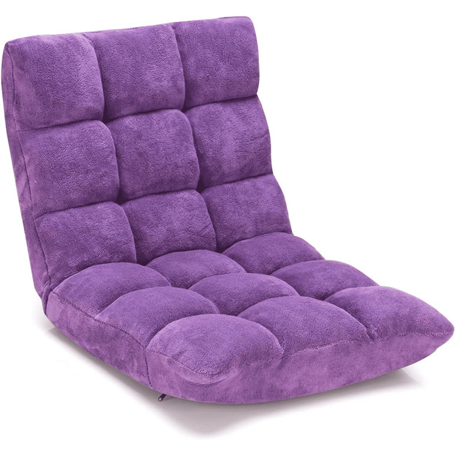 HLTUJD Floor Chairs Floor Gaming Chair with Back Support Coral Velvet ...