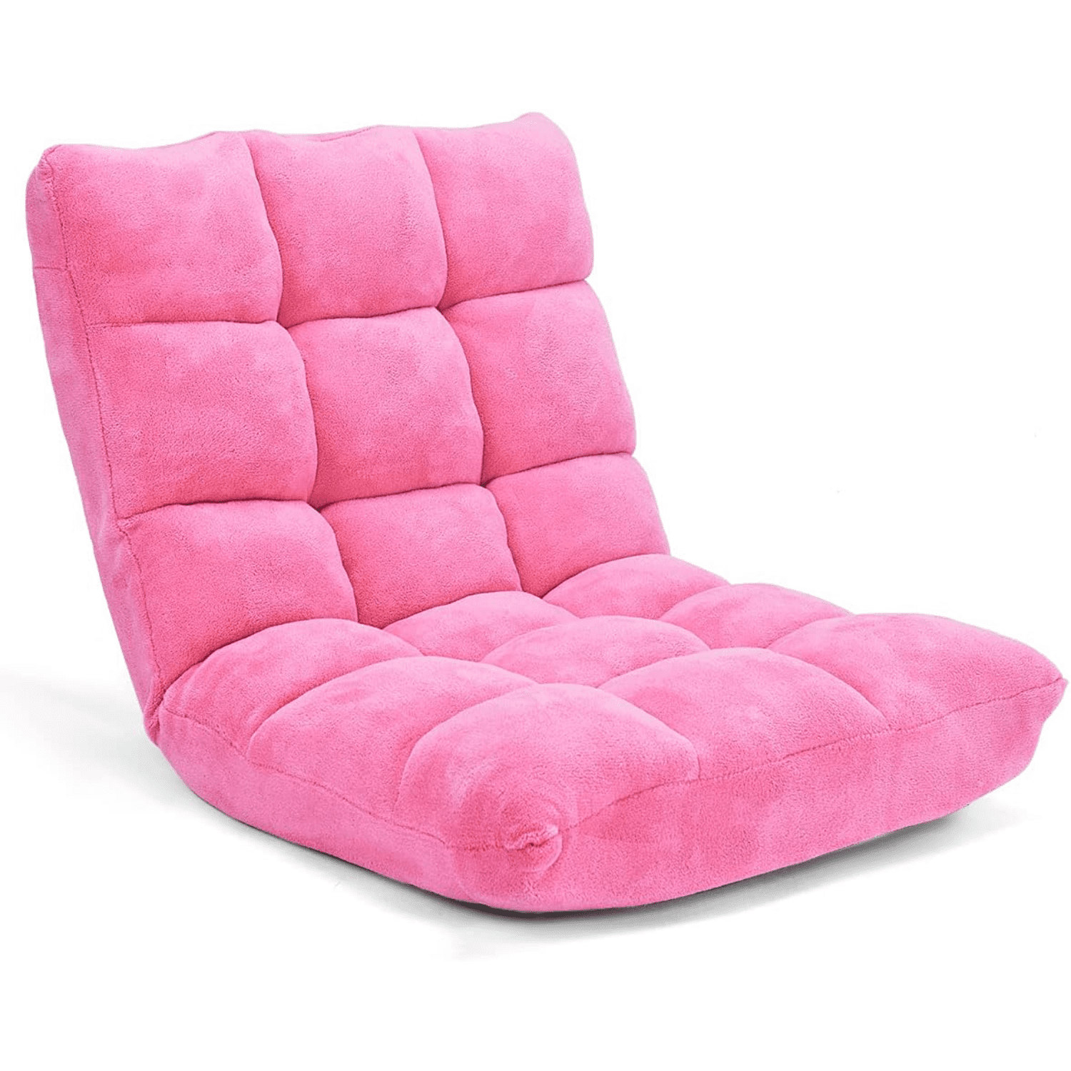 HLTUJD Floor Chairs Floor Gaming Chair with Back Support Coral Velvet ...