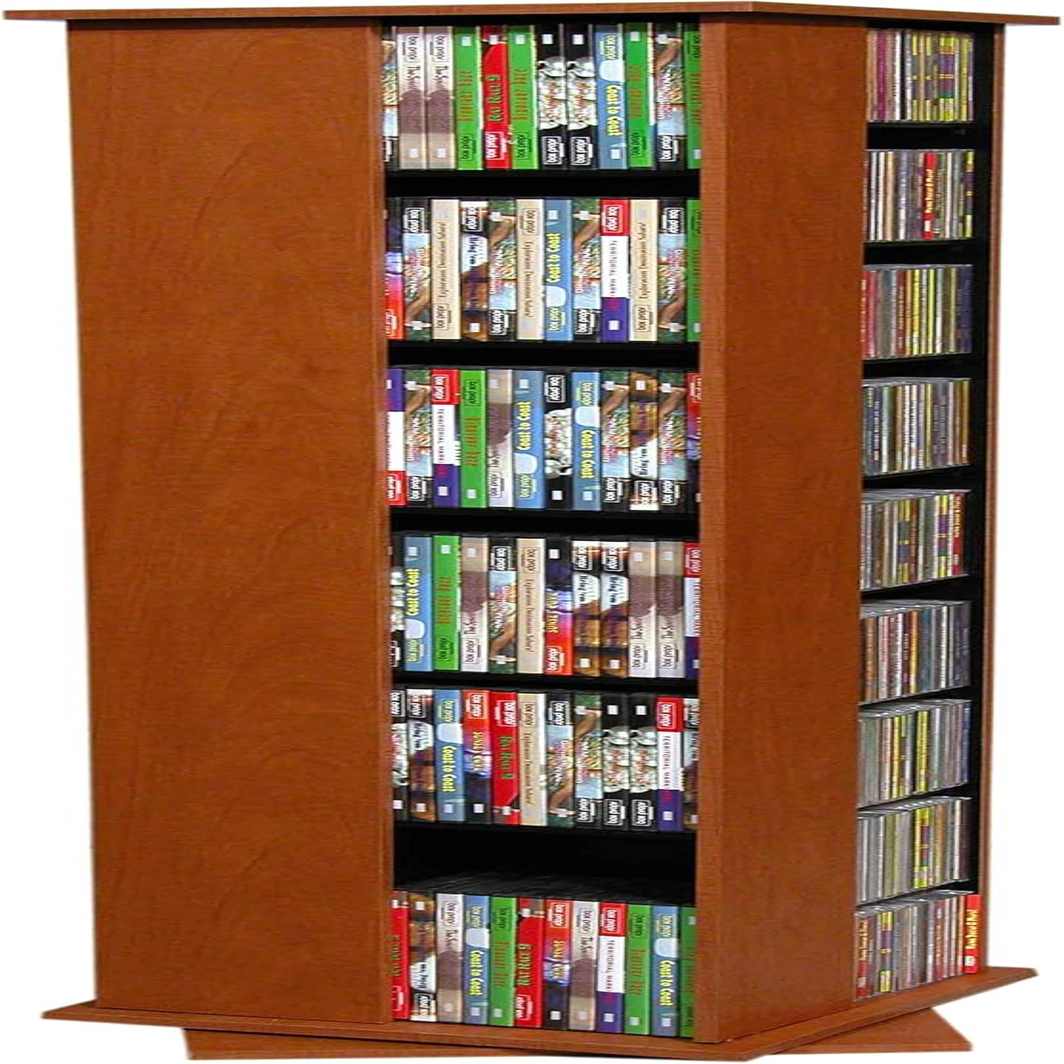HLTUSDN Revolving Media Tower 600 Walnut - Walmart.com