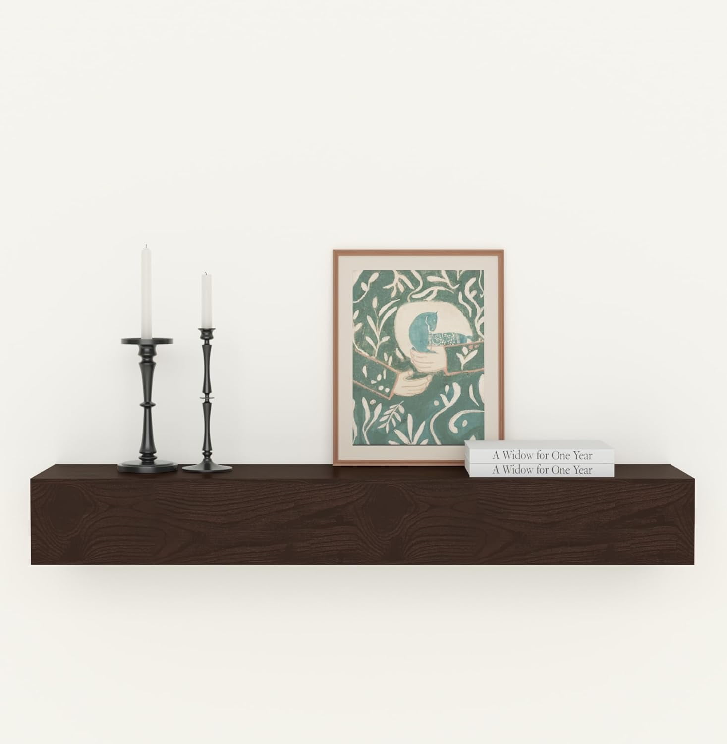 HLTUSJ Floating Shelves for Wall 48 inches Long Wall Mounted Wood ...