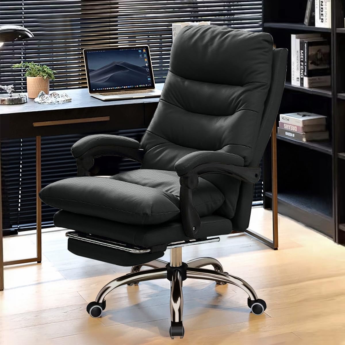 HLTYCGY Office Chair High Back Desk Chair Adjustable Height Executive ...