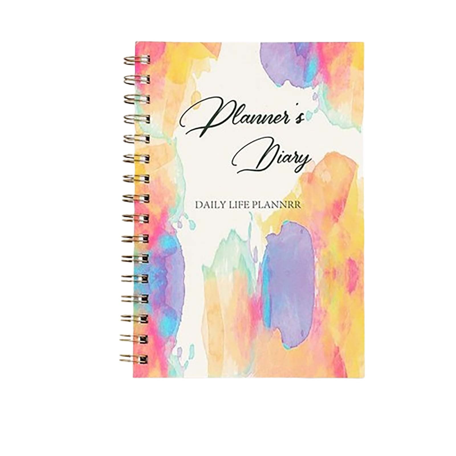 HLUFFY Daily Life Planner Diary 12-Month Undated Organizer with ...