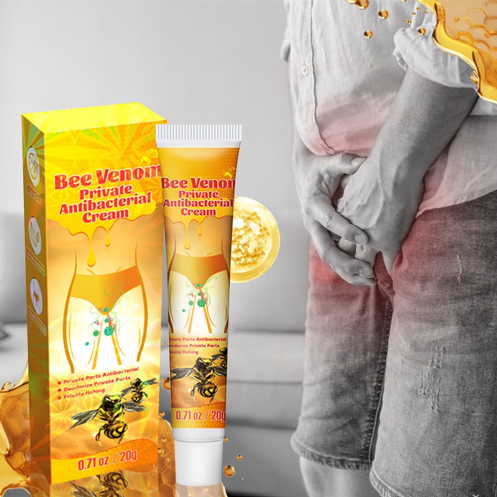 HLUFFY Health and Beauty Produtions Male Genital Odor Removal Dry ...