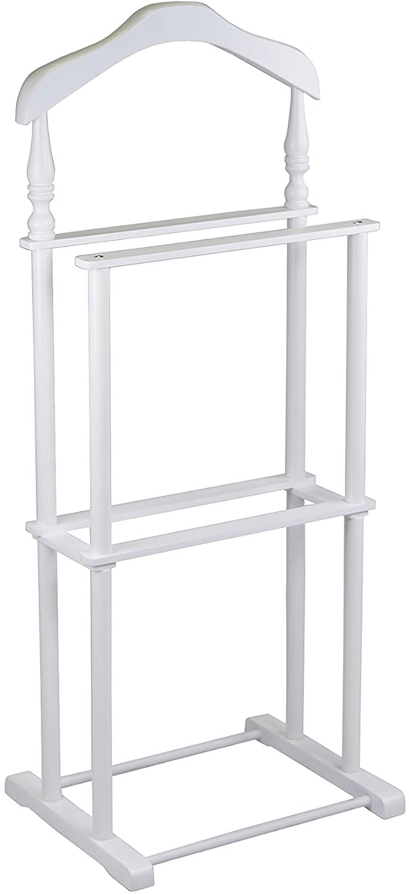 HLZBJY Sakura Twin Valet with Wooden Hanger Trouser Bar & Tie Bar ...