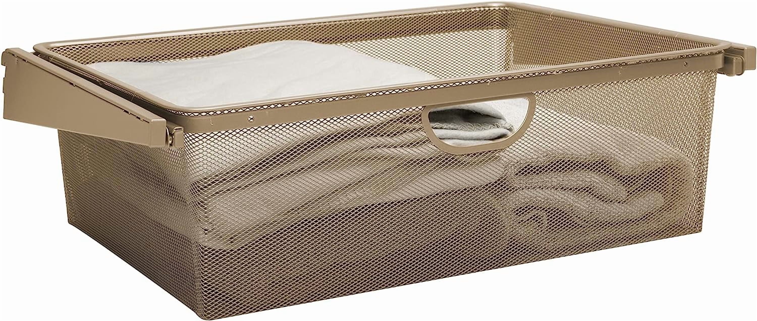 HLZZZLZ Closet Culture Wire Mesh Basket Closet Pull Out Basket for ...