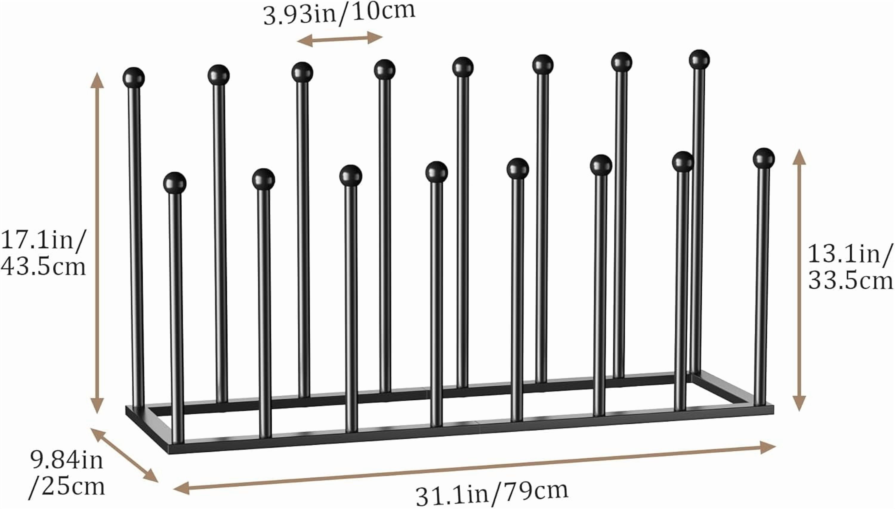 HLZZZLZ Free Standing Shoe Racks - Black Metal Boot Rack Shoe Organizer ...