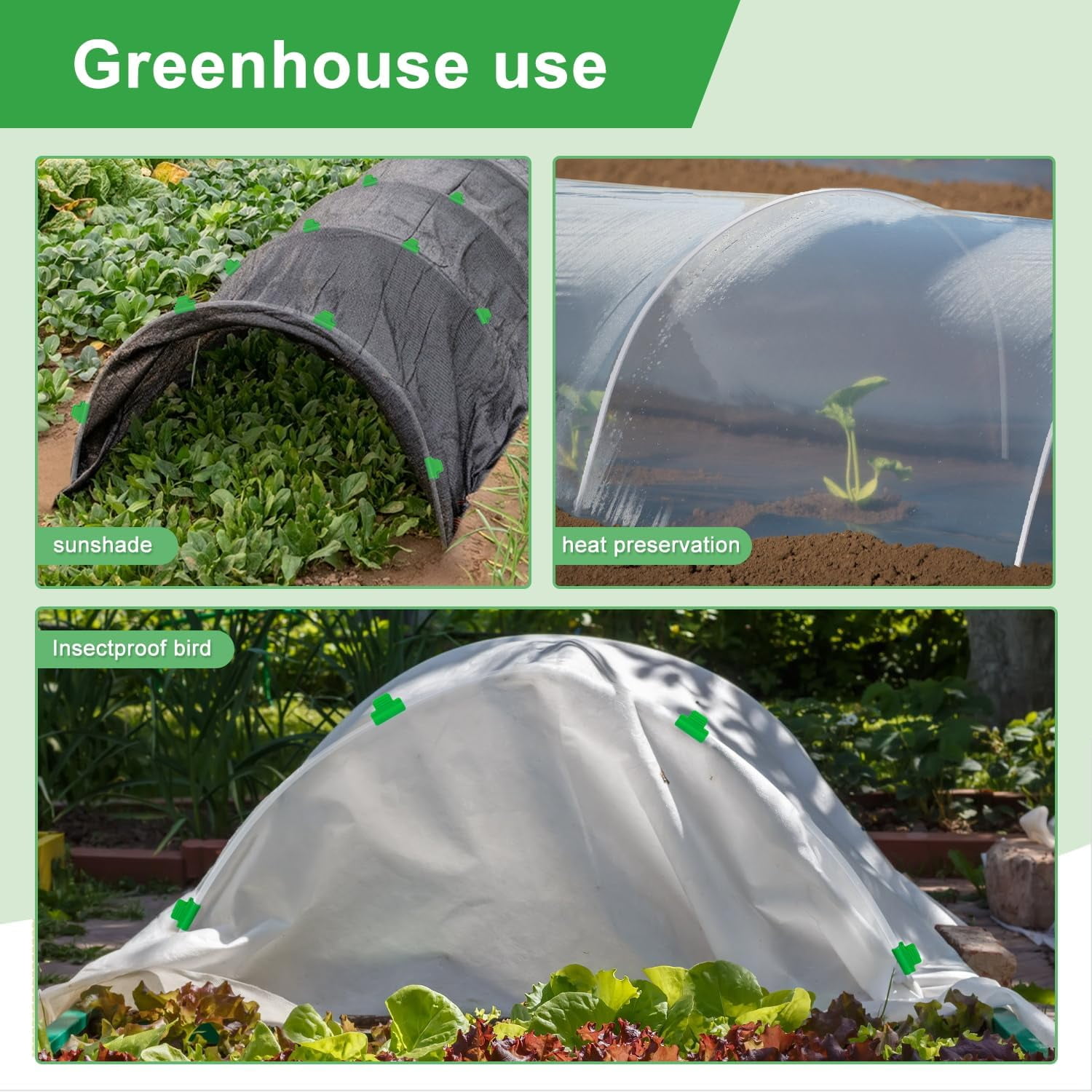 HLZZZLZ Green House Kit Garden Hoops for Plants Greenhouse Hoops for ...