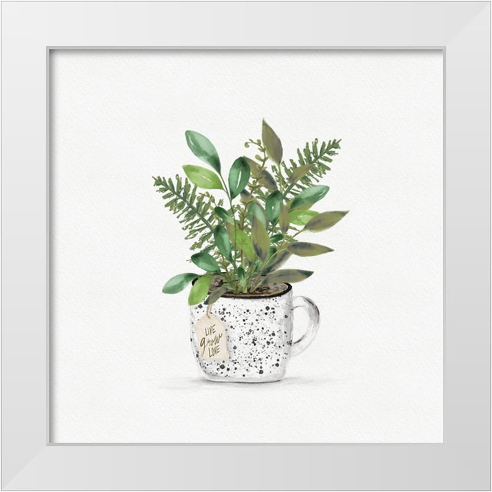 HM Design 26x26 White Modern Wood Framed Museum Art Print Titled ...