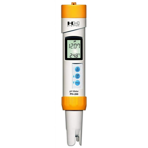 HM Digital PH-200 Digital Professional Waterproof 0-14 PH & Temperature ...