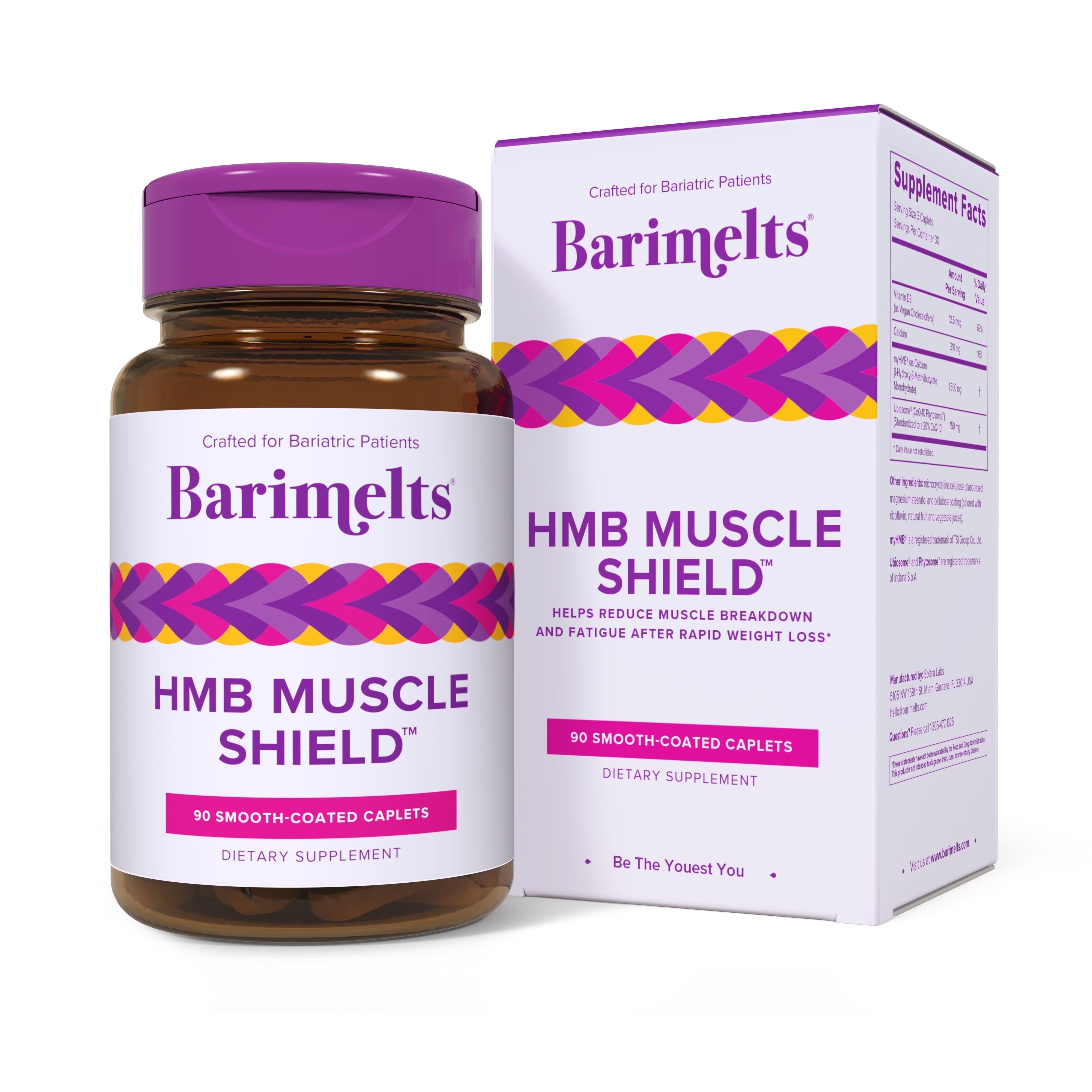Barimelts HMB Muscle Shield, 90 Caplets, Muscle Recovery & Strength ...