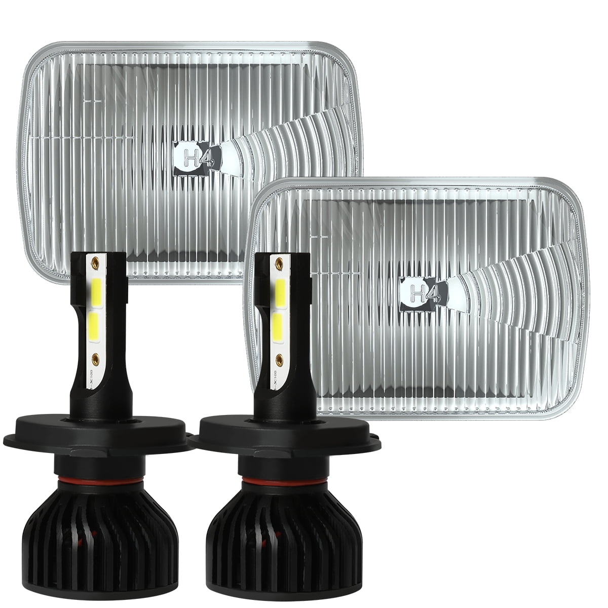 HMCYCI 5x7" 7x6" LED Headlight DOT Approved High/Low Sealed Beam For ...