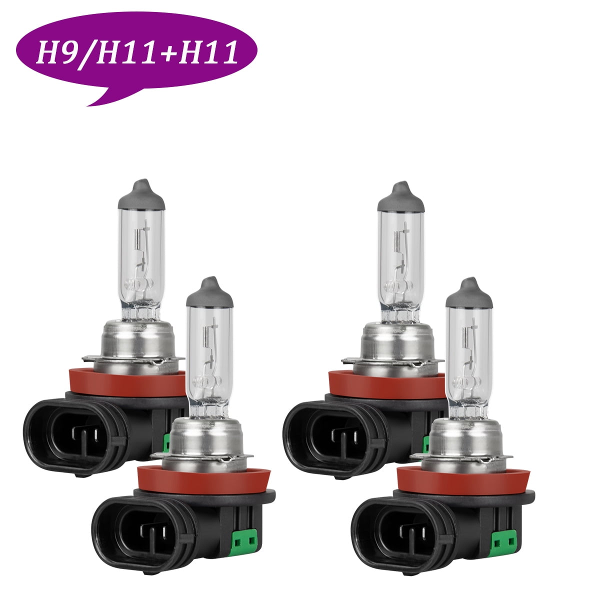 HMCYCI Combo Halogen Headlight Bulbs For 2004-2015 Volvo VNL Semi Truck ...