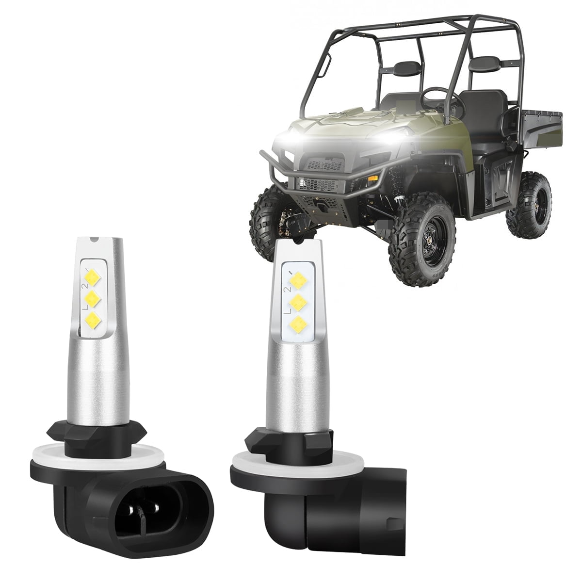 HMCYCI For ATV Polaris Ranger XP 500 700 800 900 1000 2008-2018 LED ...