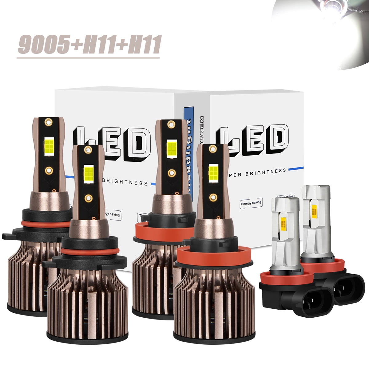 HMCYCI For Honda Pilot 2006-2018 6x Combo LED Headlight High Low Beam ...