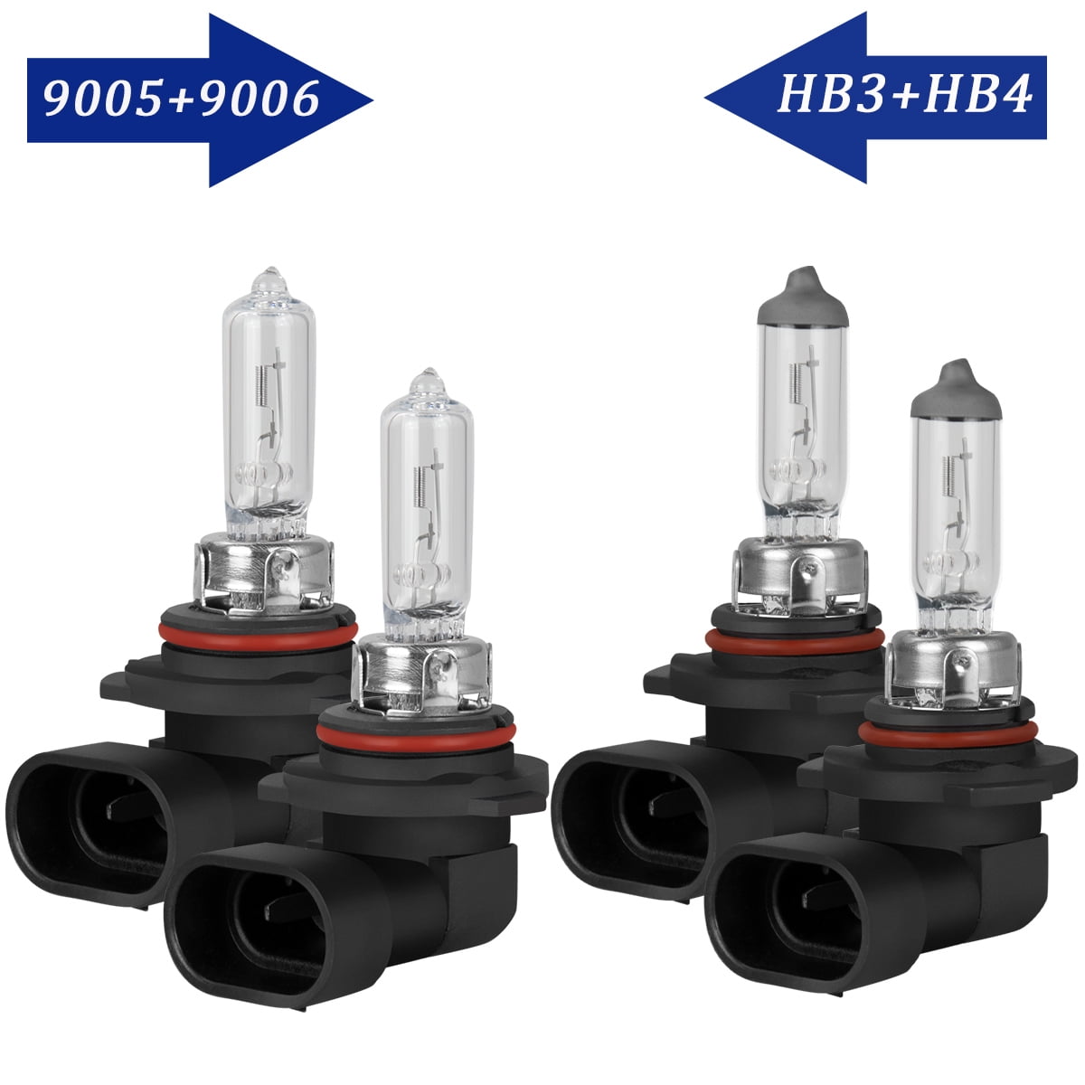 HMCYCI Halogen Headlight Bulbs Compatible For Toyota Sienna 2004-2010 ...
