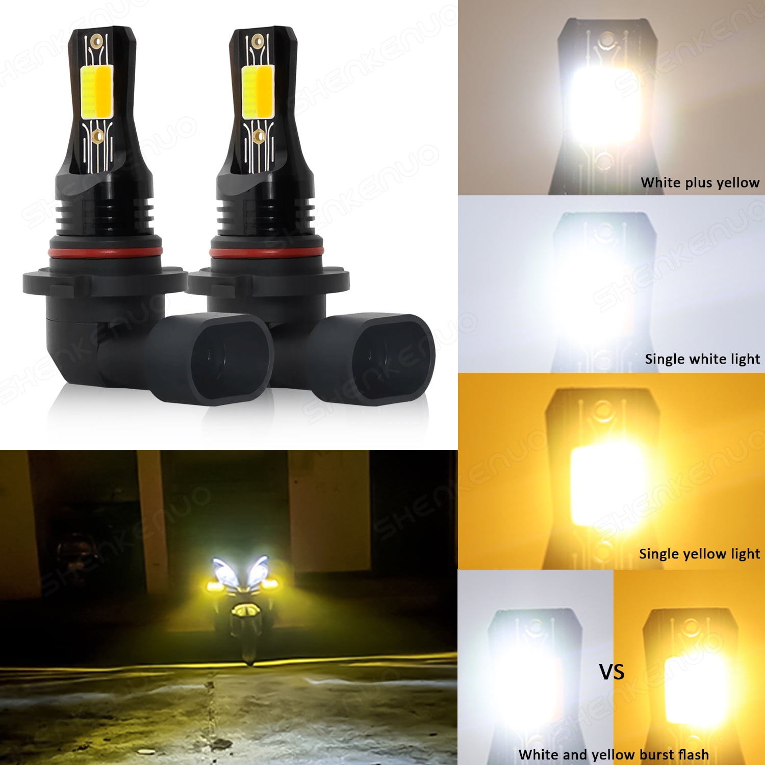 HMCYCI for Chevrolet Corvette C6 2005-2013 Led Fog Light Bulbs,9145 H10 ...