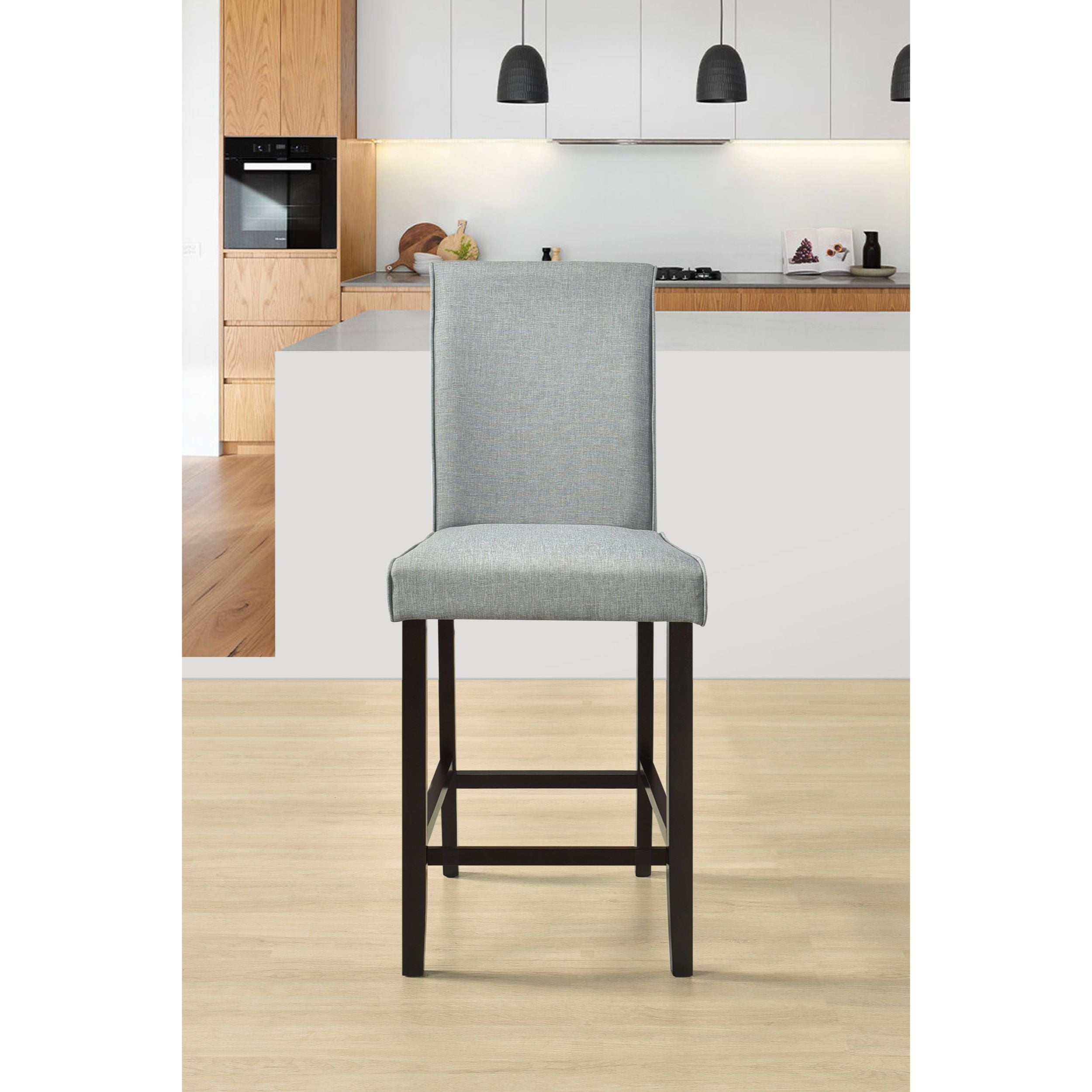 Home Design Macon Counter Height Dining Chair (Set of 4), Upholstered ...