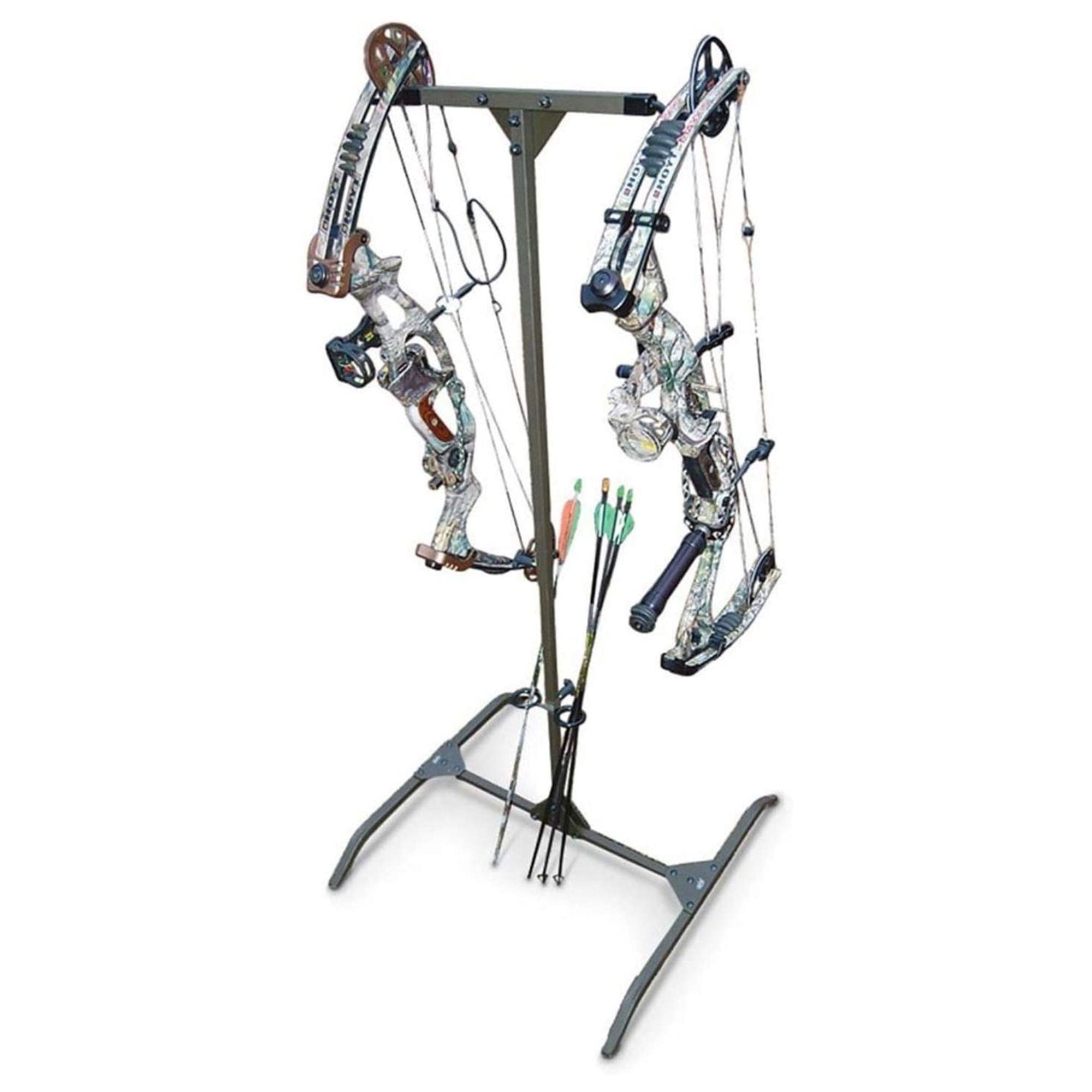 HME Hard Surface Practice Steel Archery Bow Storage Hanger Rack ...