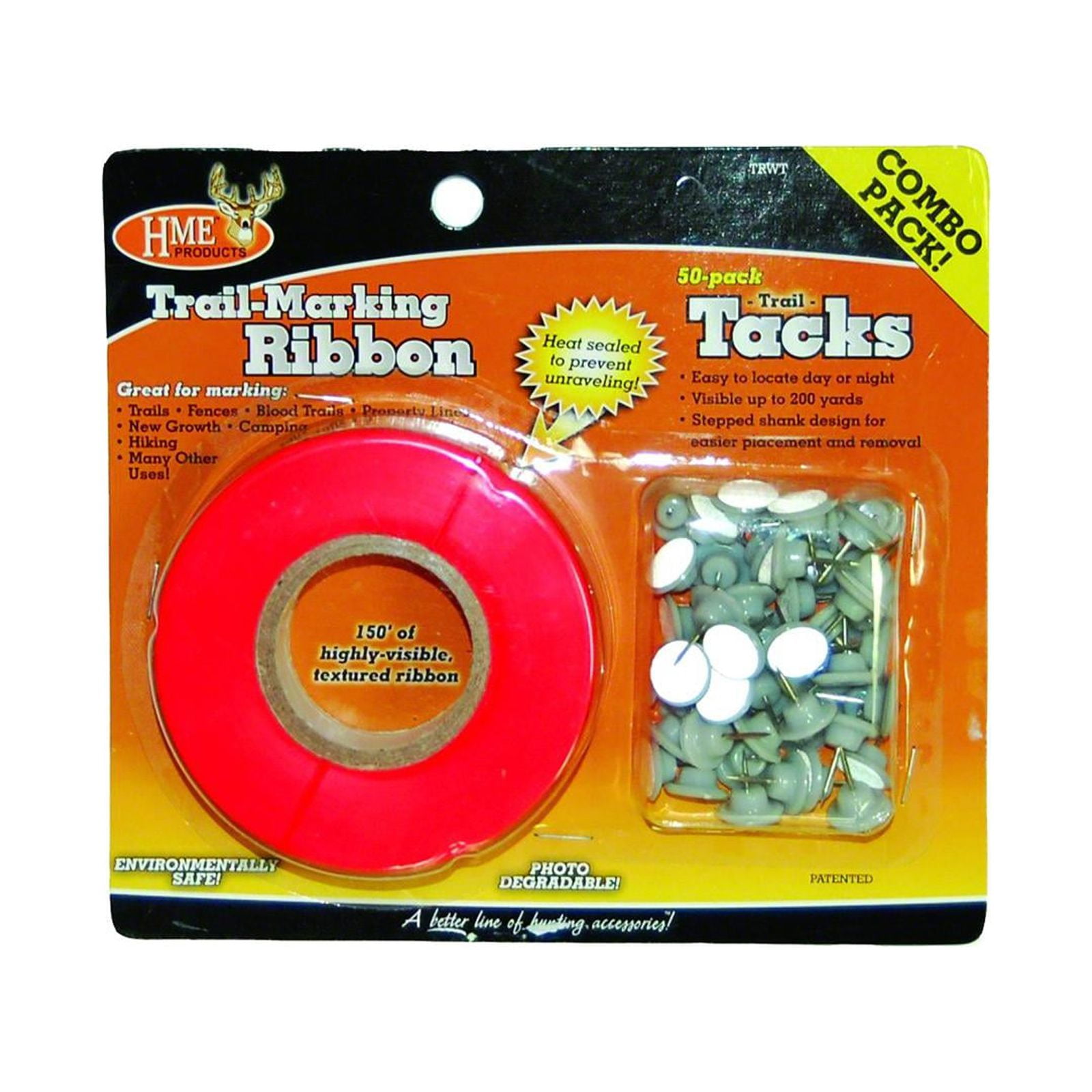 HME Reflective Trail Ribbon With Tacks, TRWT - Walmart.com