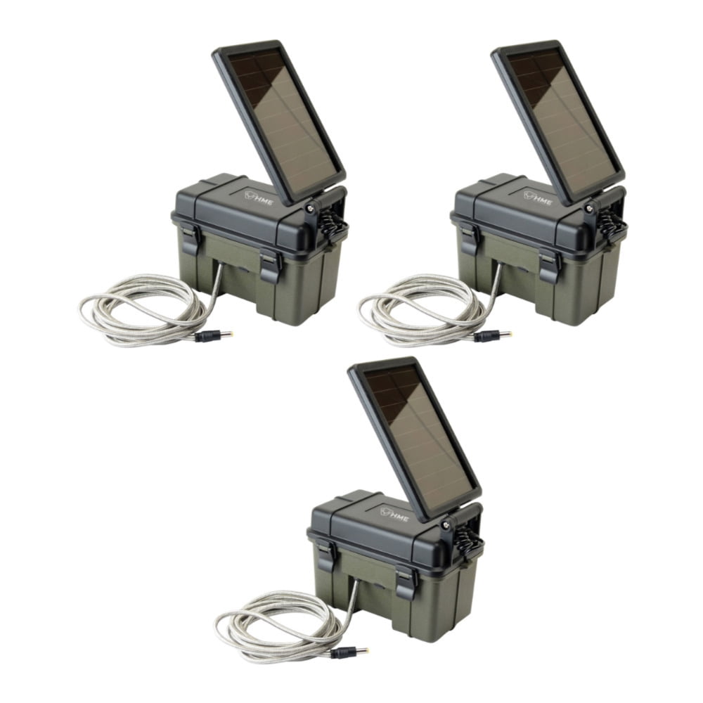 HME Trail Camera 12V / Solar Auxiliary Power Pack (3-Pack) - Walmart.com