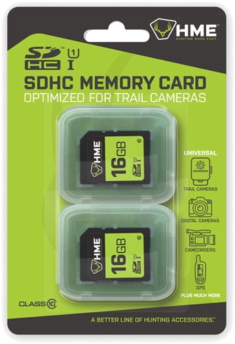 HME Trail Camera SD Card Bundle - 16 GB - 2 Pack - Walmart.com