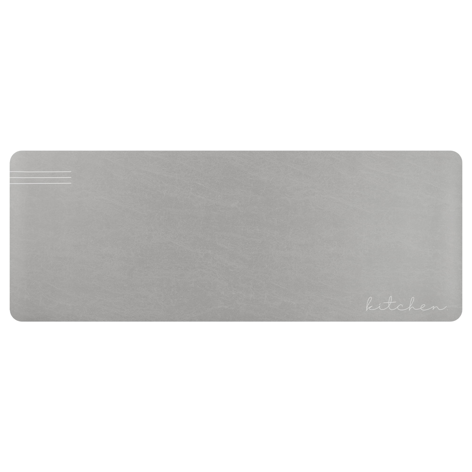 REGALWOVEN Anti Slip Kitchen Runner Rug Modern Kitchen Mat Light Grey ...