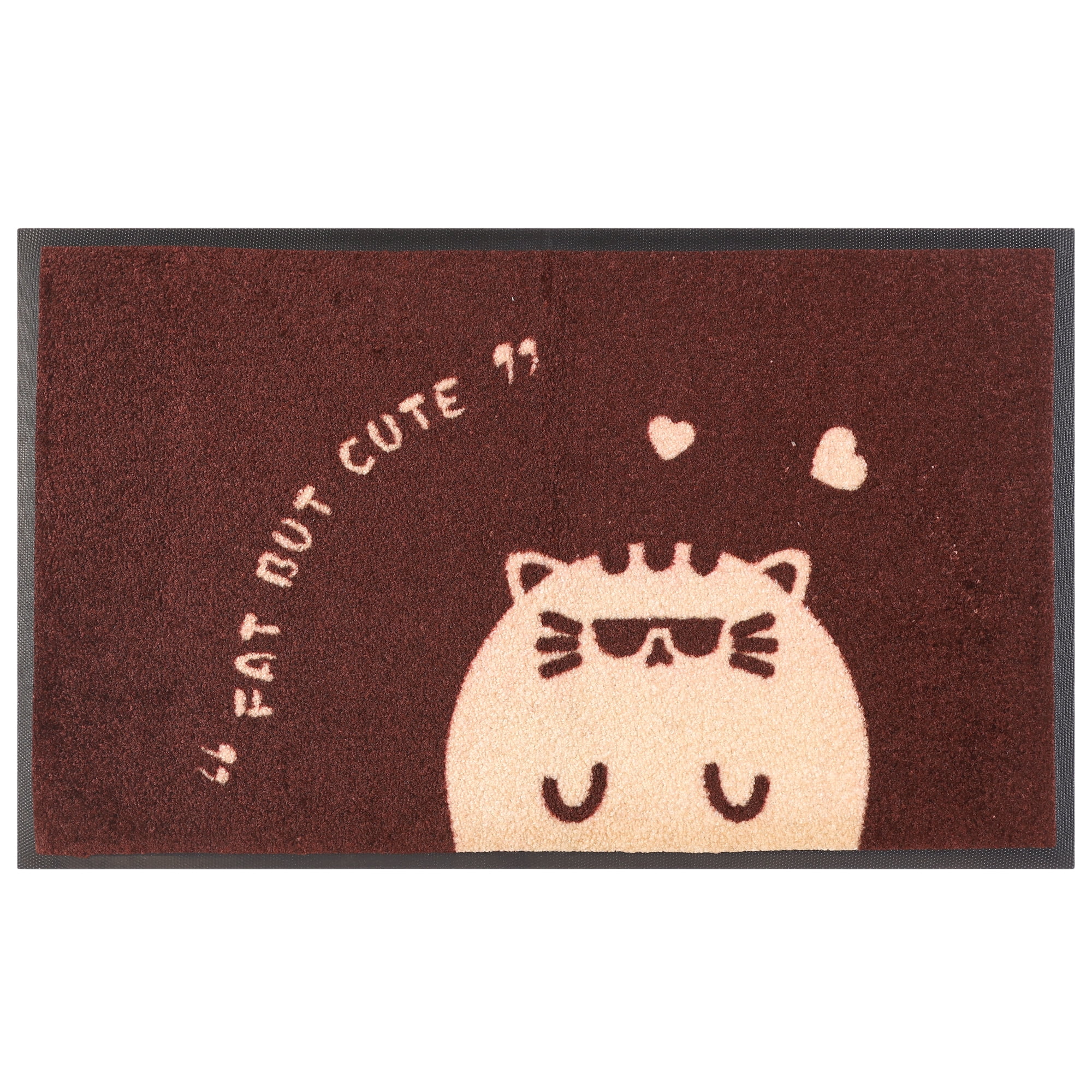 REGALWOVEN Front Door Mat Outside Entrance, Natural Rubber Mat, Cute ...