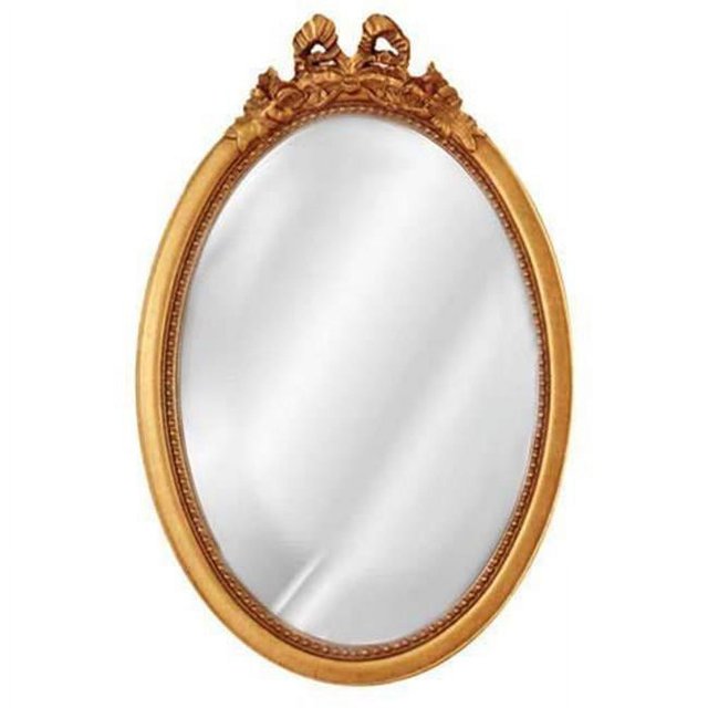 HMH 5110AG Oval Bow Mirror - Antique Gold - Walmart.com